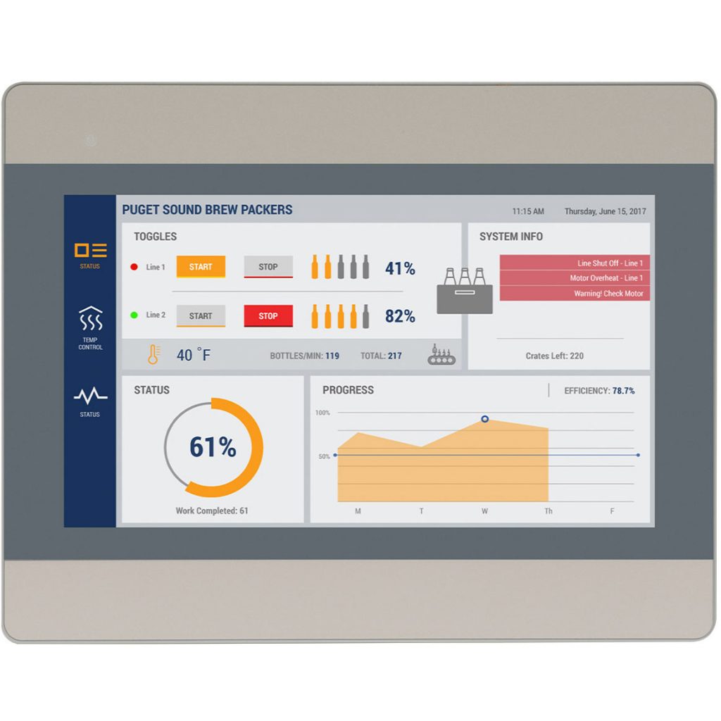 HMI smart Weintek cMT1106x - Multiproject Automatic
